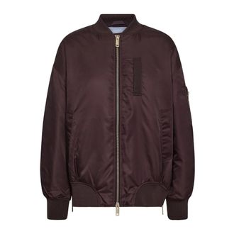 Mos Mosh Gl&auml;nzende Bomberjacke mit Taschen - - Jackets - Damen - Braun - XS