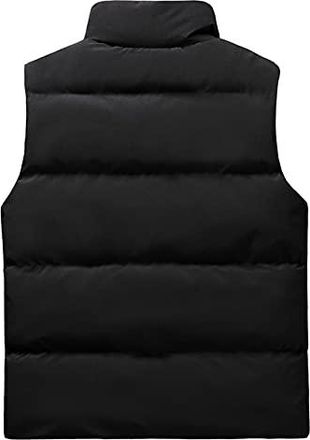Generic Doudoune pour homme - Veste dhiver chaude matelass&eacute;e sans manches avec fermeture &eacute;clair, imperm&eacute;able et coupe-vent, gilet thermique l&eacute;ger, id&eacute;al pour 
