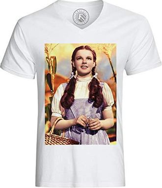 Fabulous T-Shirt Homme Col V Coton Bio T-Shirt Homme Photo de Star C&eacute;l&eacute;brit&eacute; Judy Garland Actrice Vieux Cin&eacute;ma Original 1