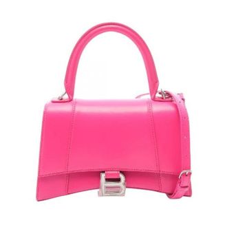 Balenciaga Pre-owned Hourglass Small Leather 2way Handbag - - Pre-owned - Damen - Rosa - ONE SIZE
