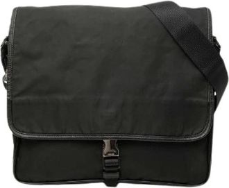 Prada Sac bandouli&egrave;re Pre-owned en nylon - Femme - Pre-owned - Noir - Taille: ONE Size