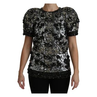 Dolce & Gabbana Femme, Blouses et Chemises, Gris, Taille: 34 FR Blouses