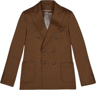 Circolo 1901 Homme, Vestes, Brun, Taille: M Veste Crois&eacute;e en Laine Vierge