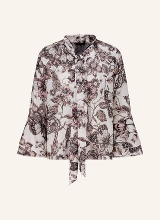 Monari Monari Schluppenbluse Mit Volants beige