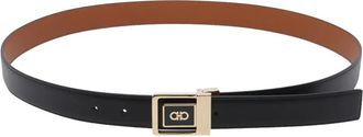 Ferragamo logo reversible belt - Schwarz