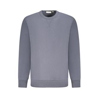 Calvin Klein Blauer Baumwollpullover - - Sweatshirts & Hoodies - Herren - Blau - XL