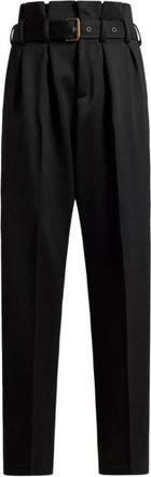 Etro Weite Wollhose mit G&uuml;rtel - - Trousers - Damen - Schwarzk - S