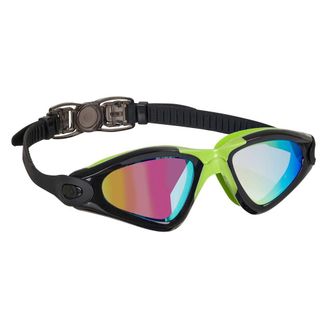 Beco Schwimmbrille CALAIS MIRROR - Schwimmbrille Antibeschlag- und UV-Schutzspiegel Unisex Taucherbrille Erwachsene Sport Taucherbrille in Schwarz-Grün