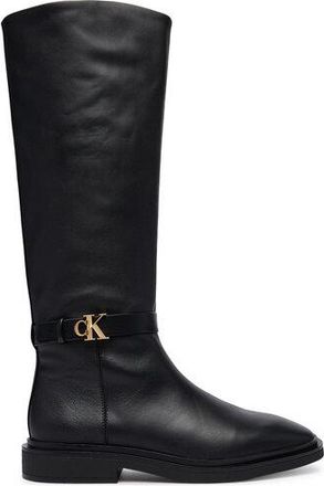 Calvin Klein Stiefel Square High Boot Lth Mg Hdw HW0HW03187 Schwarz