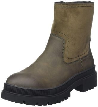 Tom Tailor Tom Tailor Damen 4294906 Stiefelette, Khaki, 38 EU