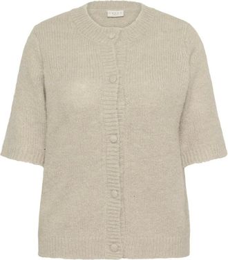 Kaffe Curve Femme, Pulls, Gris, Taille: 38 FR KArosie Cardigan