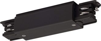 SLV 175090 Längsverbinder für 3P.-schie ne mit Einspeisemöglichkeit schwarz