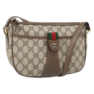 Gucci Sac bandouli&egrave;re en plastique Pre-owned - Femme - Pre-owned - Beige - Taille: ONE Size