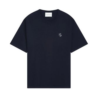 Filling Pieces Homme, Tops, Bleu, Taille: XL Knit T-shirt Raglan