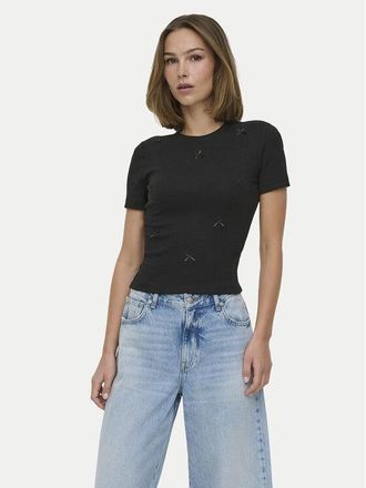 Only T-Shirt Femke 15369336 Schwarz Slim Fit