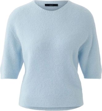 Oui Femme, Pulls, Bleu, Taille: 40 FR Pull &agrave; Manches Courtes