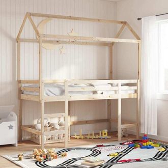 vidaXL Toit de lit pour enfants 217x85,5x154 cm bois de pin massif Vidaxl