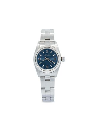 Rolex montre Oyster Perpetual Date 24 mm - Bleu