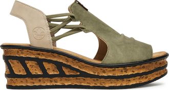 Rieker Sandalen Rieker 68175-52 Gr&uuml;n
