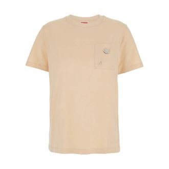 Kenzo Femme, Tops, Beige, Taille: 38 FR T-shirt ample à motif floral