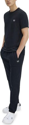 Fred Perry Logo-Embroidered Cotton T-Shirt - Black