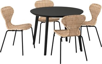 IKEA LISABO / &Auml;LVSTA Tisch und 4 St&uuml;hle