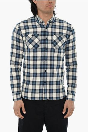 Woolrich Checked Shirt with Button-Down Collar size S