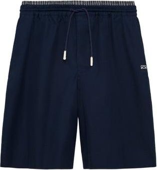Loewe Short de bain &agrave; logo brod&eacute; en coton