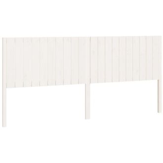 vidaXL Kopfteil Wei&szlig; 205,5x4x100 cm Massivholz Kiefer Vidaxl