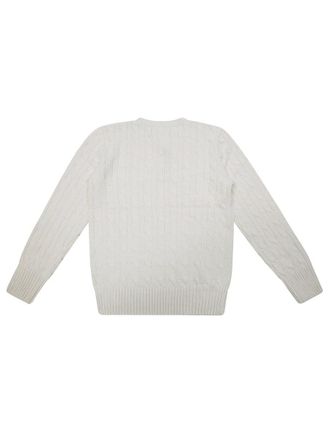 Polo Ralph Lauren Logo Cotton Sweater - White