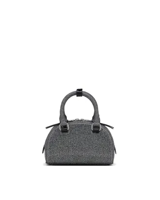 Diesel Womens Mini Shoulder Bag 1dr Dome Gunmetal Handbags Hand