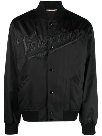 Valentino Garavani Bomberjacke mit erh&ouml;htem Logo - Schwarz