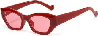 Generic Lunettes De Soleil Vintage &Agrave; Petite Monture For Femmes, Id&eacute;ales For Le Shopping, Les Vacances Et Les Activit&eacute;s Sportives En Ext&eacute;rieur For Hommes.(Red)