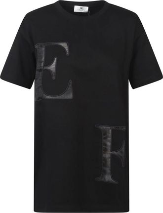 Elisabetta Franchi Femme, Tops, Noir, Taille: 34 FR Elisabetta Franchi T-shirts et Polos Noir