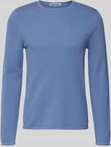 Review Basic Strickpullover mit Rundhalsausschnitt und Rollkanten