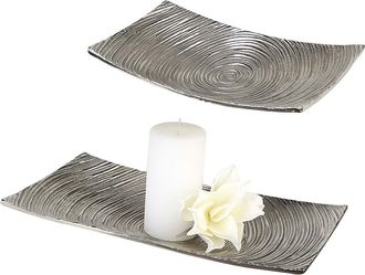 Casablanca Schale Circuit Alu AntikfinishL.44cm