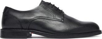 Tommy Hilfiger Oxford Schuhe Corporate Dressy Lth FM0FM06023 Schwarz