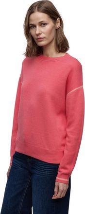 Street One Pullover mit Kontrastdetails Striking Coral 36