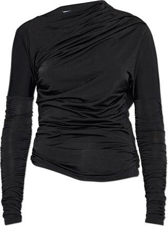 Ganni Damen, Blusen & Hemden, Schwarzk, LGröße