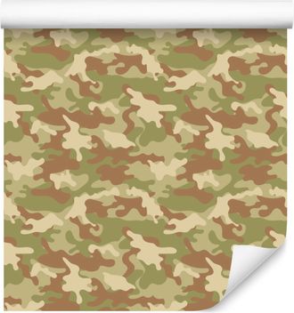 OEM Carta Da Parati Mimetica Militare Oro E Gialla Per Soggiorno E Camera Da Letto 50x1000 Cm