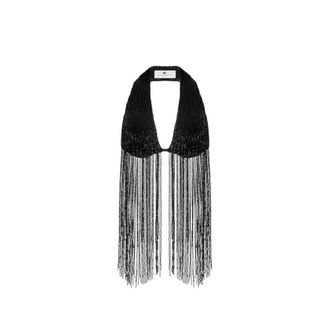 Elisabetta Franchi Damen, Oberteile, Schwarzk, XSGr&ouml;&szlig;e