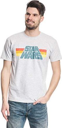 Star Wars Vintage 77 Homme T-Shirt Manches Courtes Gris chin&eacute; L