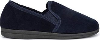 Sleepers Chaussons Wilson en mousse à mémoire de forme pour homme Bleu marine, bleu, 48 EU