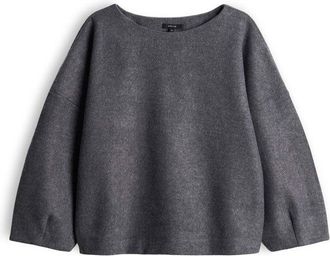 OPUS Sweatshirt Gussi aus weicher Sweatware Weite O-Form mit 3/4-&Auml;rmeln und weitem Rundhalsausschnitt