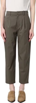 PT01 Pt01, Femme, Pantalons, Vert, Taille: 42 FR Cropped Pantalons