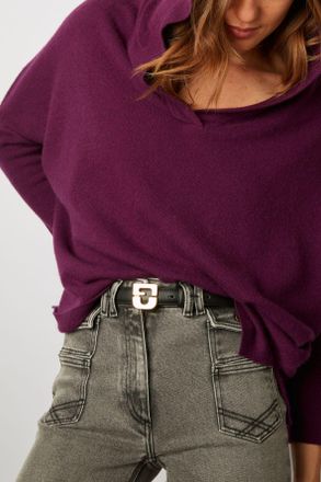 Gerard Darel Pull oversize &agrave; capuche en cachemire - LALOU - Lipstick