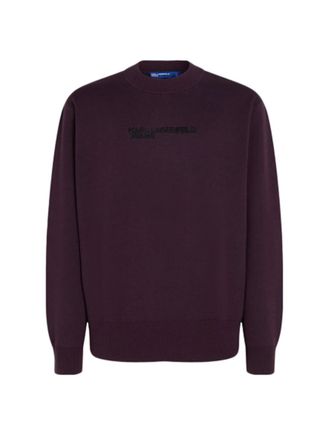 Karl Lagerfeld Herren, Logo-Pullover, Pflaume Perfekt, 2Xtra Large