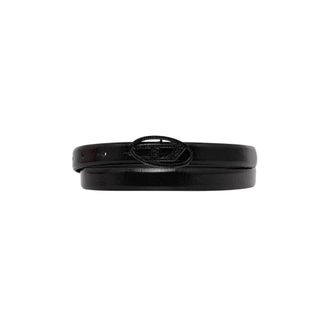 Diesel Oval D-Logo Lederg&uuml;rtel - - Accessories - Damen - Schwarzk - 80 CM