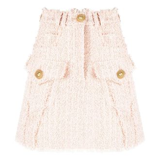 Balmain Beige Tweed Miniskirt Casual Style - - Skirts - Damen - Beige - S