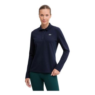 Lacoste Thermoregulierendes Golf Poloshirt - - Tops - Damen - Blau - XS